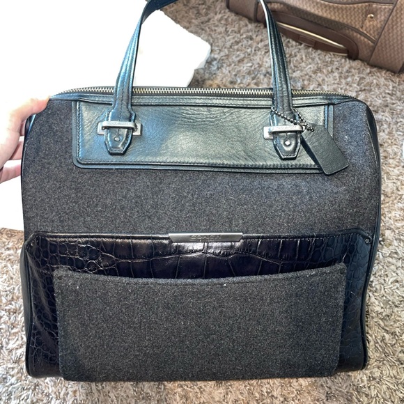 Coach | Bags | Coach Vintage Wool Crocodile Bowler Bag | Poshmark